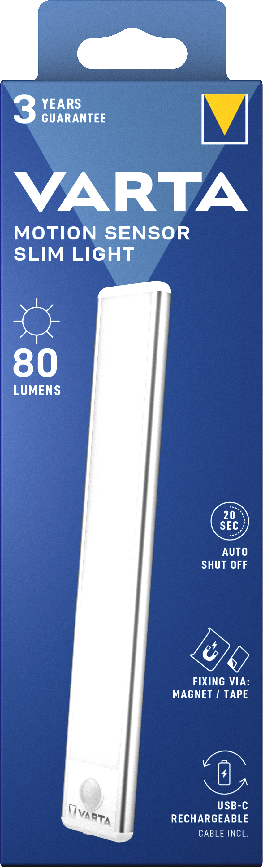 VOLTRONIC SHOP | Varta Motion Sensor Slim Light - wiederaufladbar
