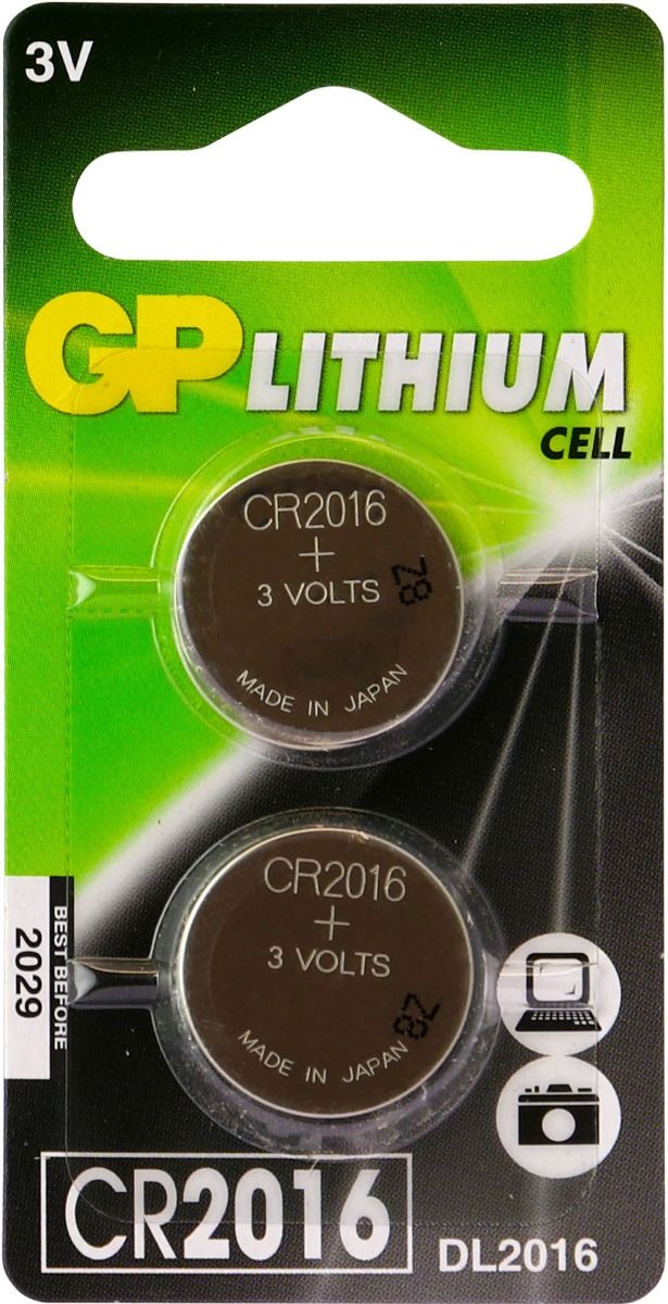VOLTRONIC SHOP | GP Lithium CR 2016 3V - 2er Blister